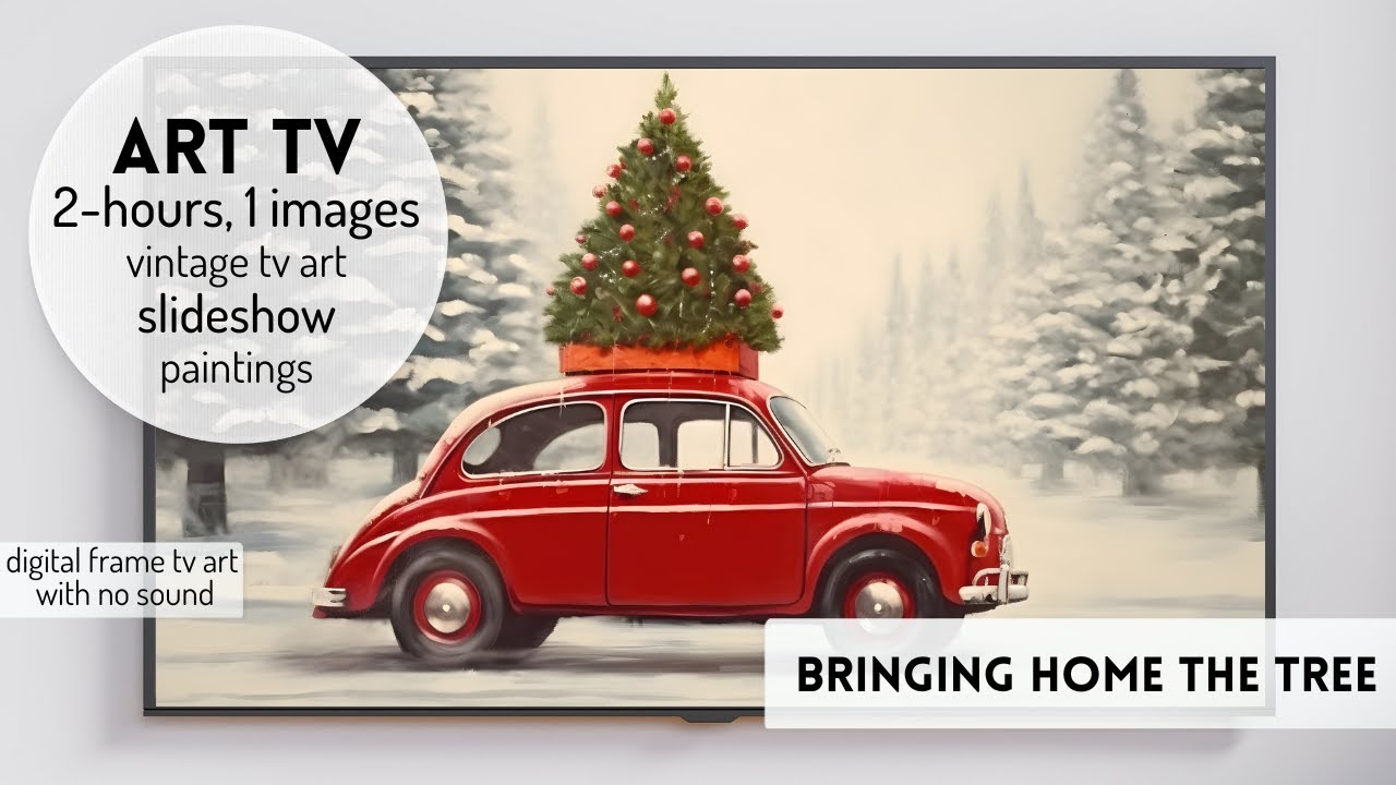 Vintage Christmas Screensaver Art Vintage Art TV Holiday Art Christmas ...