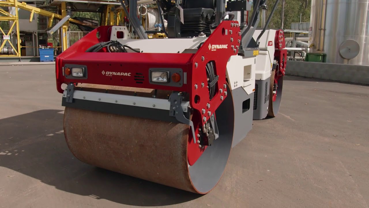 Dynapac CC2200 Asphalt Double Drum Roller - YouTube