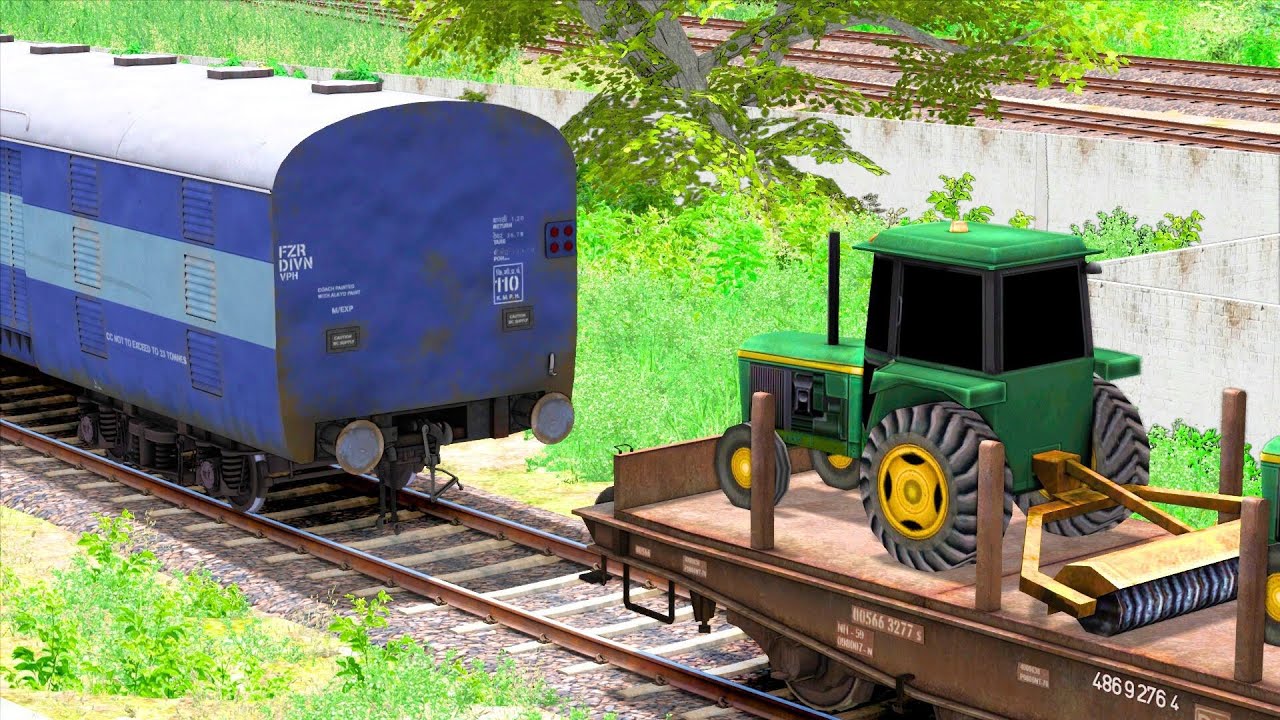 ICF PARCEL VAN Coupling TRACTOR COACH | BUMPY RAILROAD | Train ...