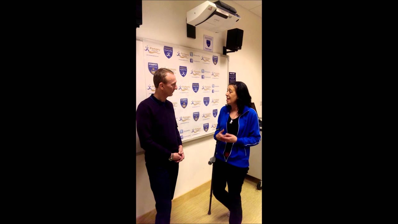 Sam Piggott, Chairman of Portsmouth Disabled Sports Association, chats ...