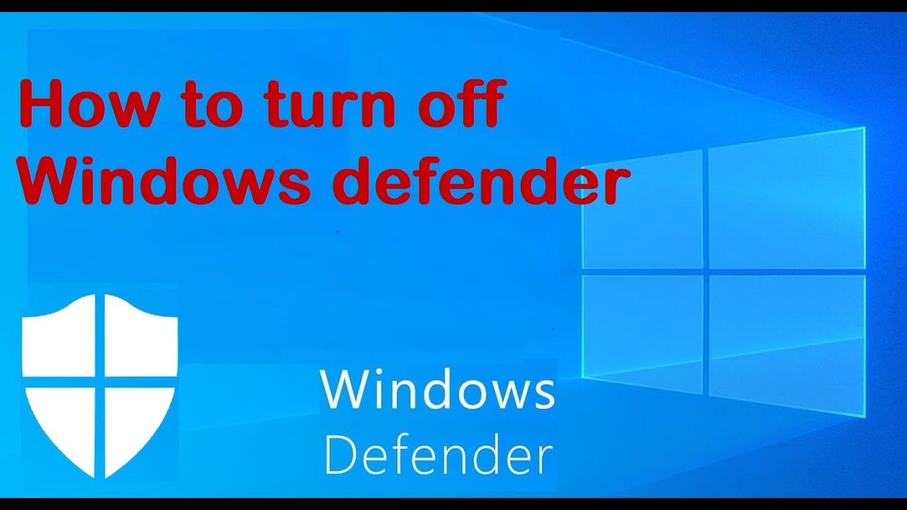 How to turn off windows defender windows 10 - YouTube