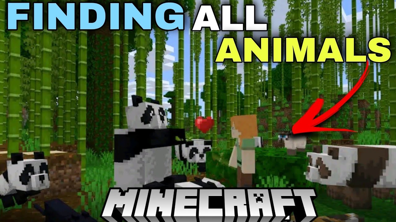 FINDING ALL ANIMALS ||| MINECRAFT - YouTube