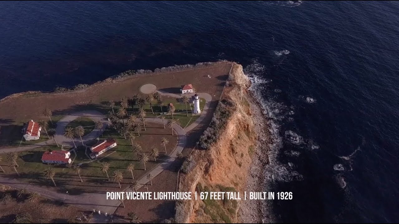 Point Vicente Lighthouse | Palos Verdes Coastal Aerial - YouTube