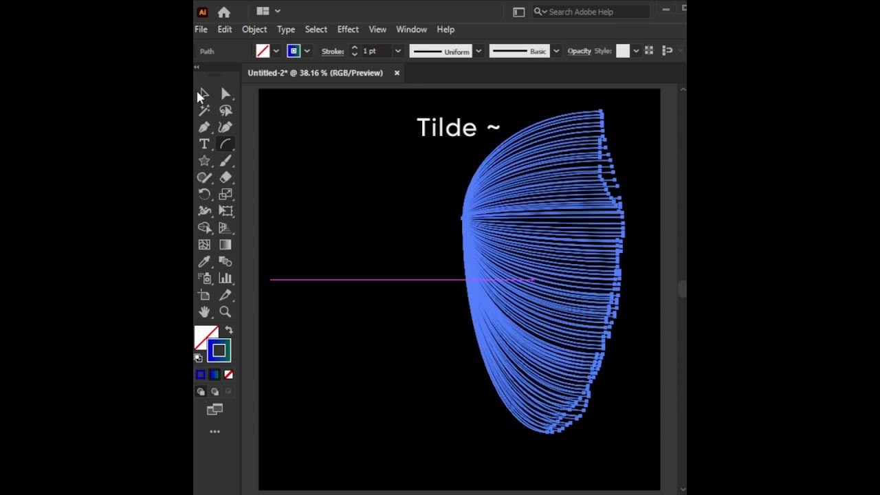 Tilde Key Trick - Adobe Illustrator Tutorial #illustrator #vectorartwork #adobeillustrator # ...