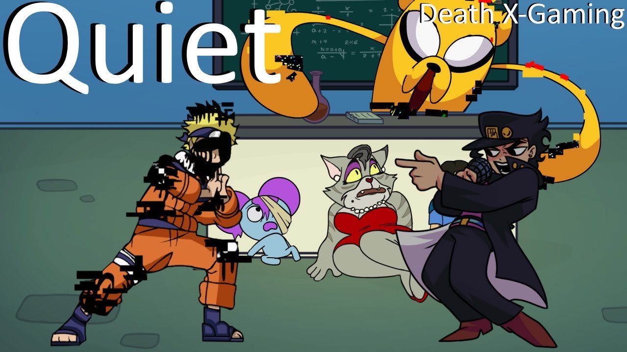 Friday Night Funkin' - Quiet But It's Glitch Naruto Vs Jotaro (My Cover ...