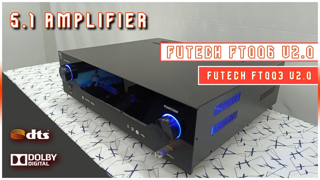 FT006 New Version 5.1 Amplifier with Dolby Digital and DTS Support - YouTube
