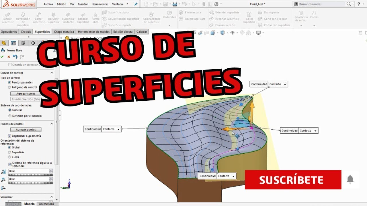 Tutorial SOLIDWORKS - Curso de Superficies / Surfaces para ...