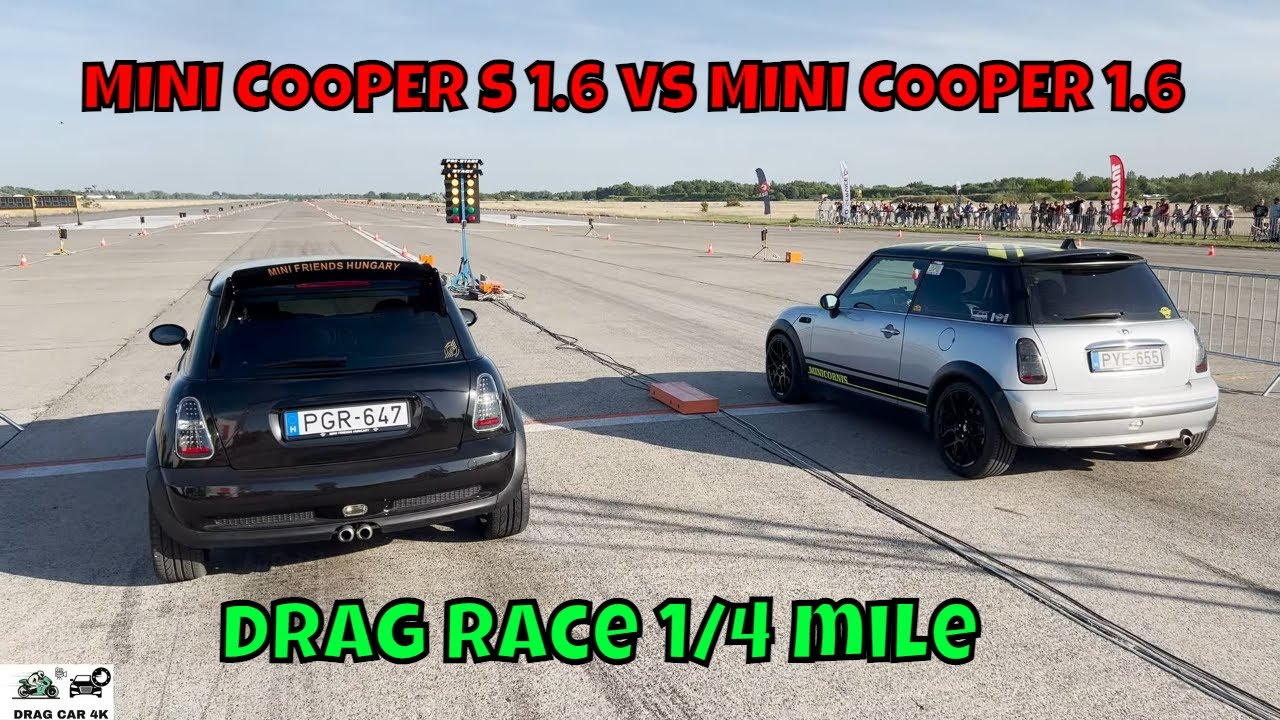 MINI COOPER S 1.6 W11B16A RE31 vs MINI COOPER 1.6 W10B16A RC31 drag ...