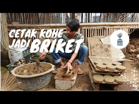 Mencetak Kohe Sapi Segar jadi Media Tanam Briket - YouTube