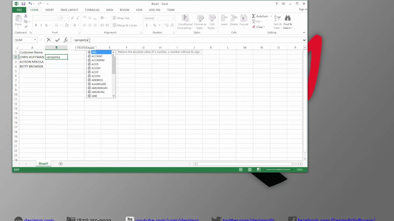 Tech Tip Excel Proper Case YouTube Tech Tip Excel Proper Case YouTube