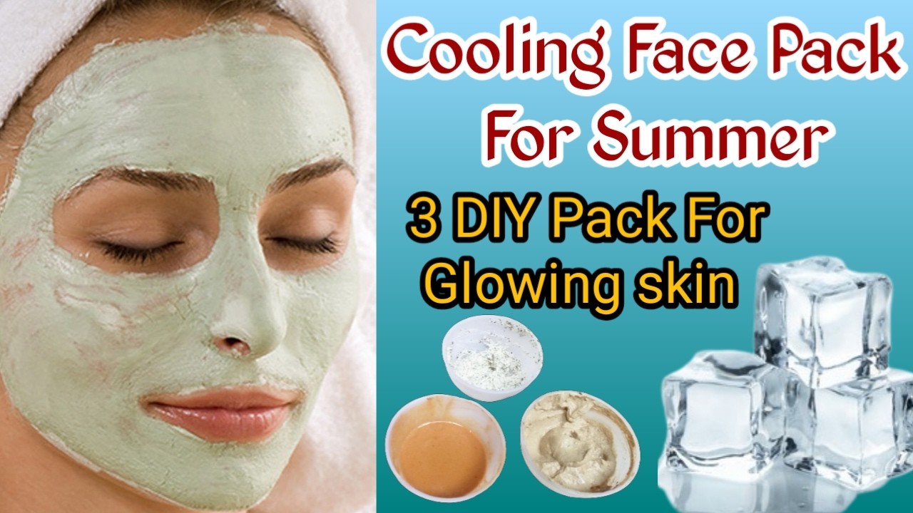 Summer 🧊Cool Cool Face Pack/How To Make A Cooling Face Pack/गर्मीयों मे ...