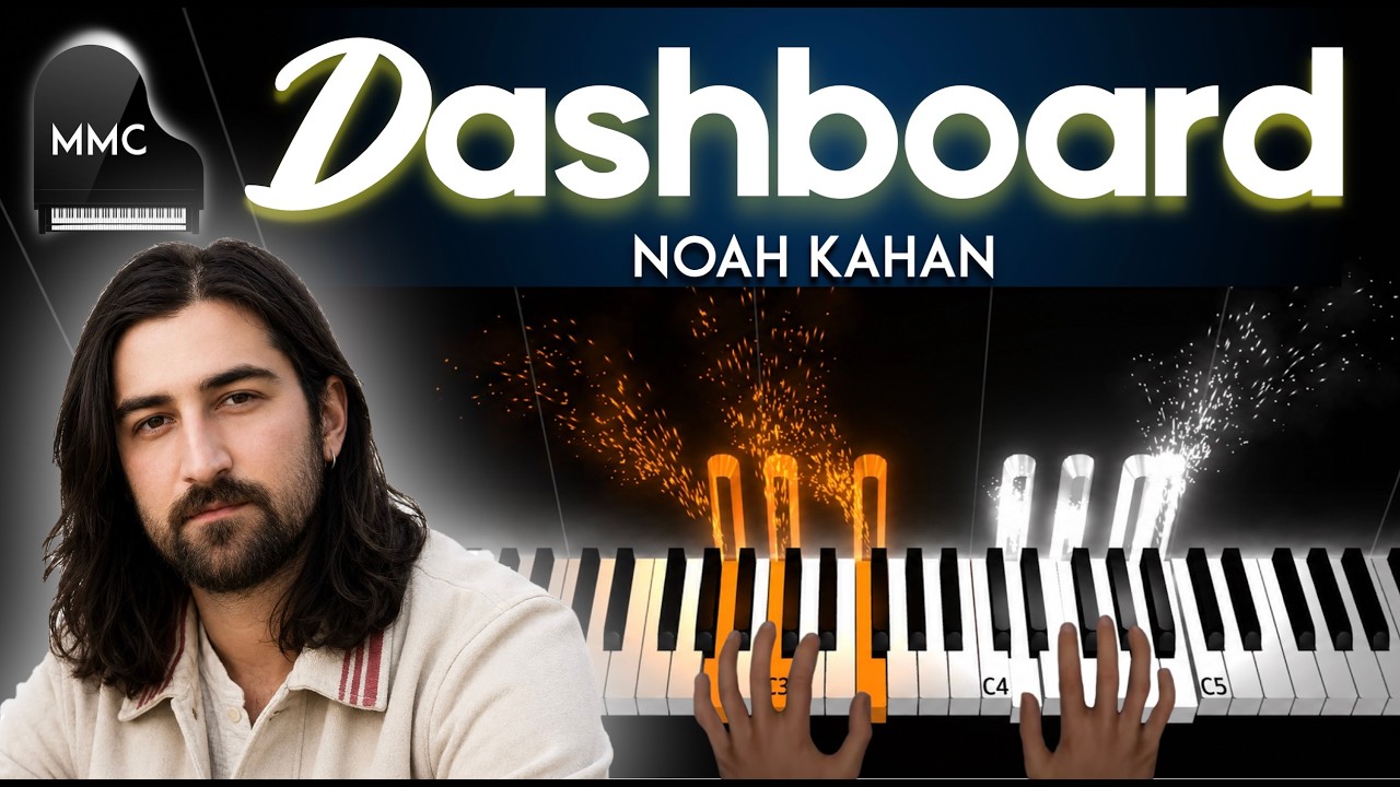 Dashboard by Noah Kahan piano cover/tutorial + sheet music - YouTube