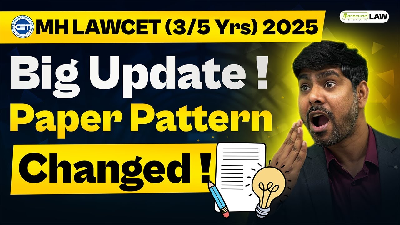 MHCET LAW (3/5 Yrs) 2025 Paper Pattern Changed! Big Update | New ...
