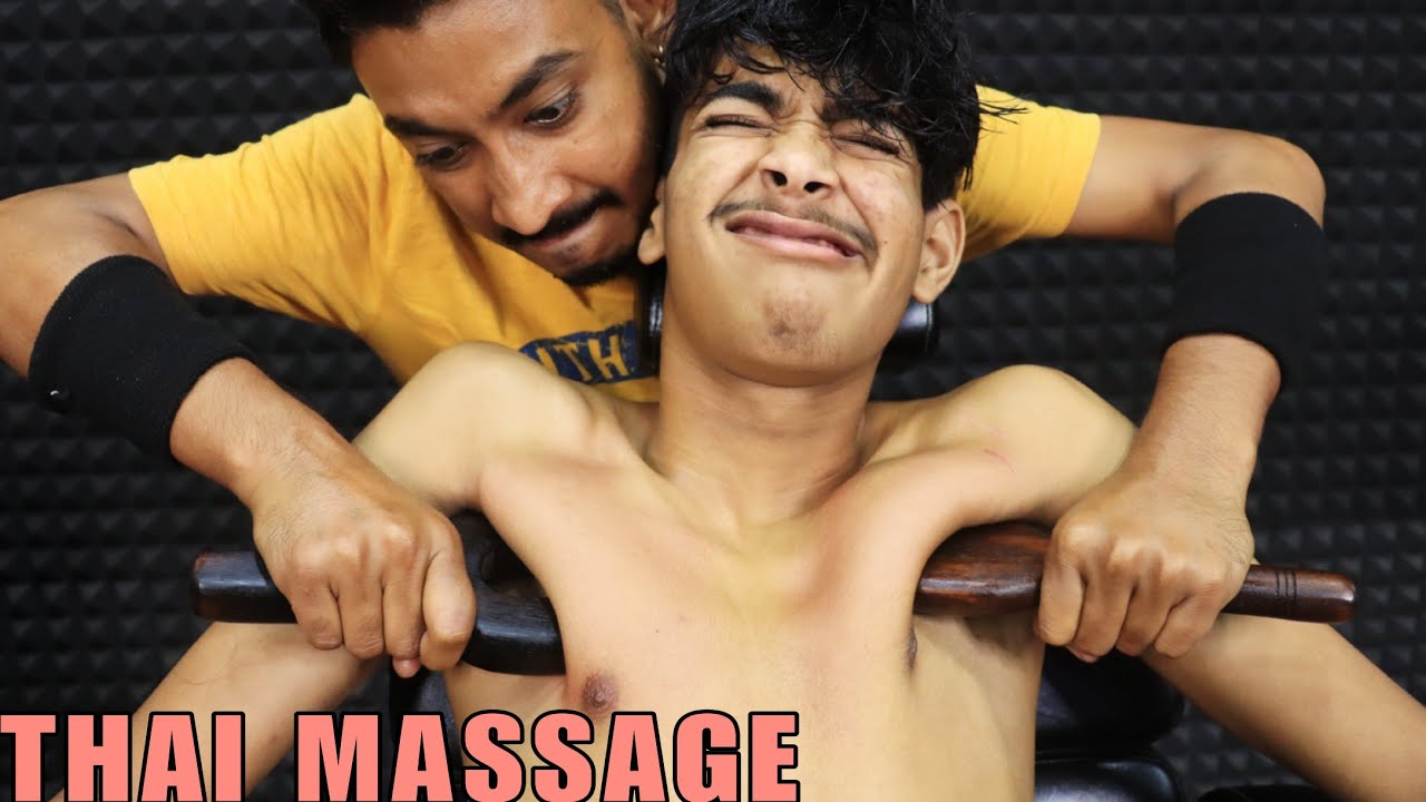 Deep Tissue Body Massage And Lots Of Crunchy Cracks Hair Cracking Neck Cracking Chest