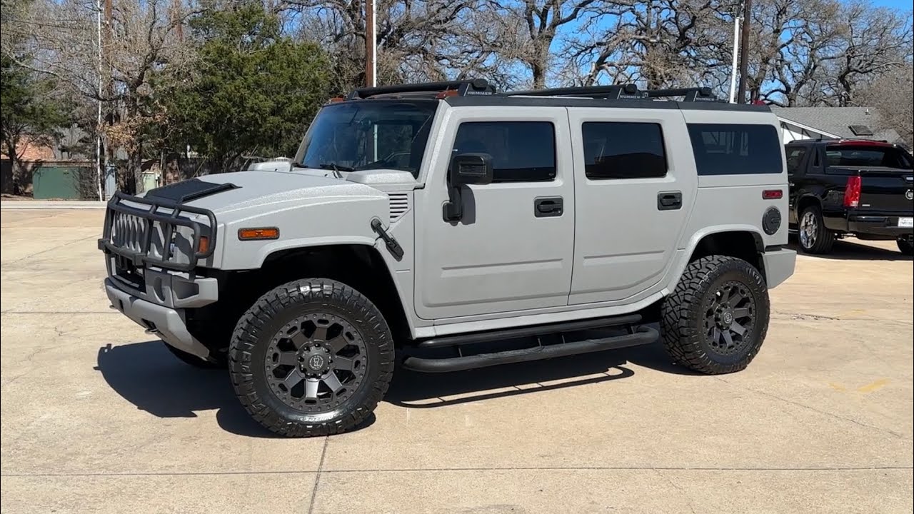 2006 Hummer H2 Custom Build Battleship Gray - YouTube