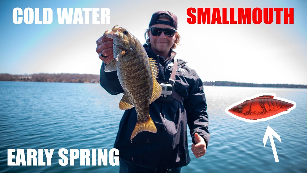 Catching BIG Smallmouth In DEEP CLEAR Lake (Early Spring Fishing) - YouTube