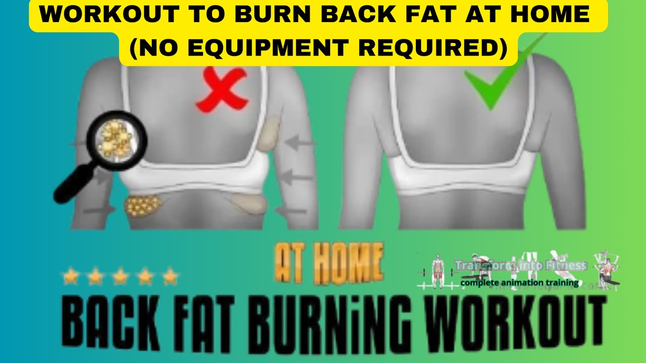 Workout to Burn Back Fat at Home (No Equipment Required) - YouTube
