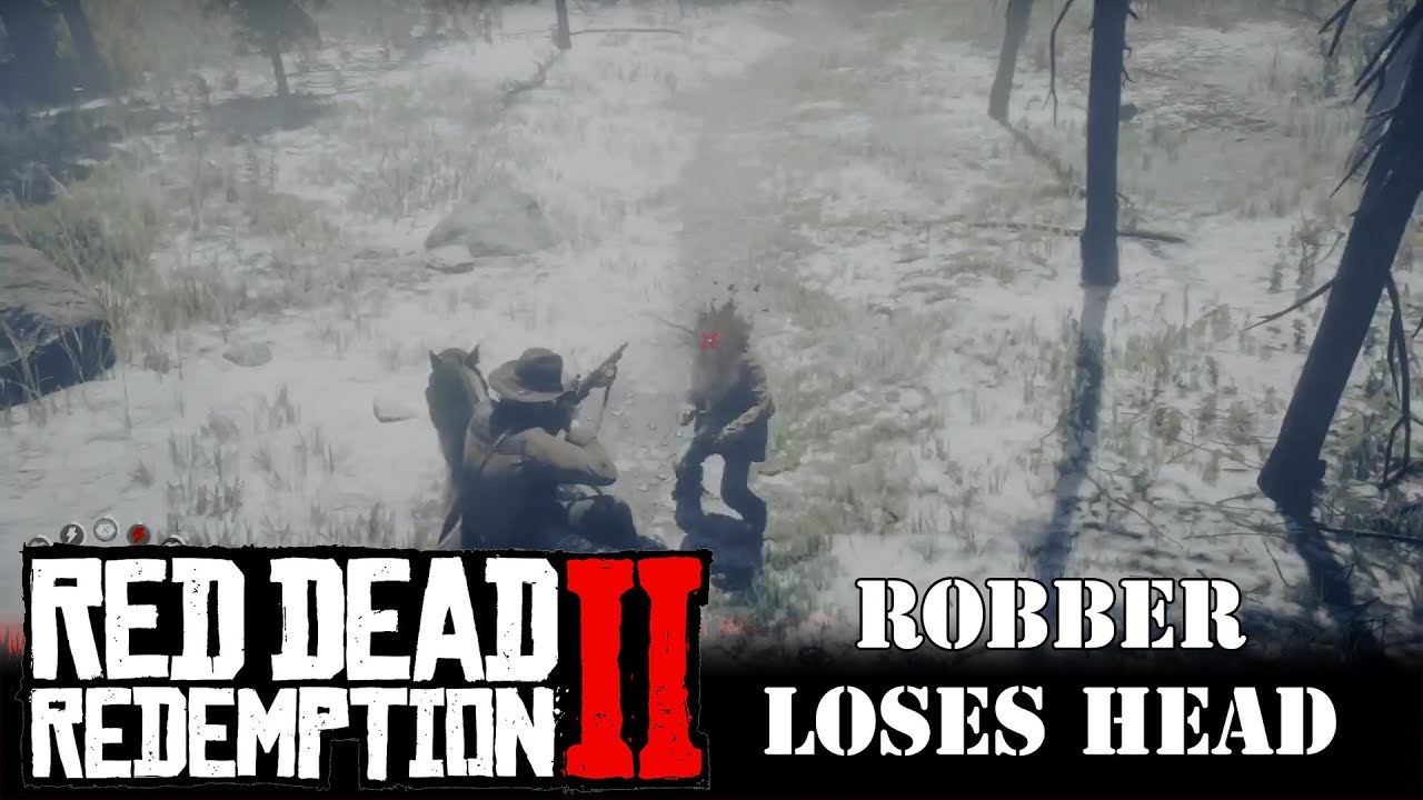 Robber Gets His Head Blown Off | Red Dead Redemption 2 - YouTube