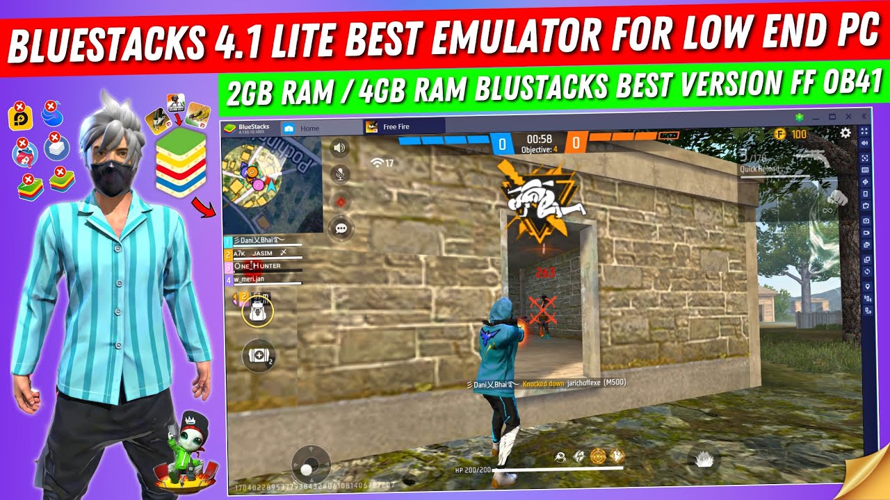 (New) Bluestacks 4.1 Lite Best Low End PC Emulator | Bluestacks Lite ...