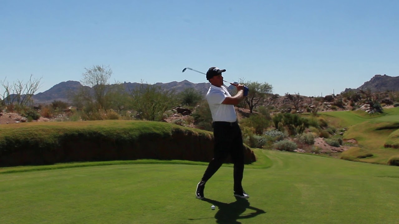 How to Hit a High Golf Shot with Very Little Green to Work With - YouTube