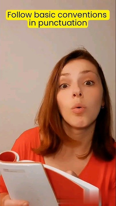 Writing Tip | Follow basic conventions in spacing, punctuation, and ...