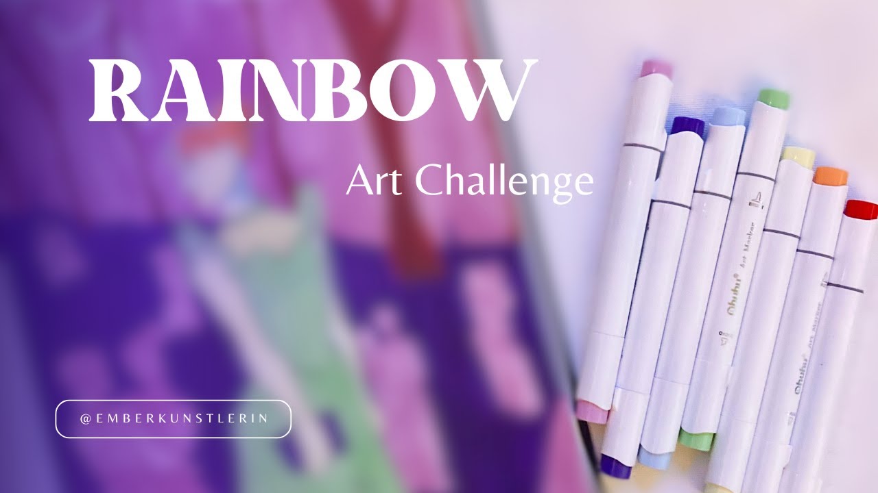 Rainbow Art Challenge -(ROYGBIV) - YouTube