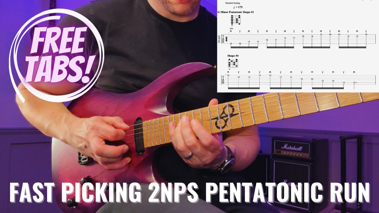 Speed Up Your Pentatonic Picking With This Lick! - Free Tabs - YouTube