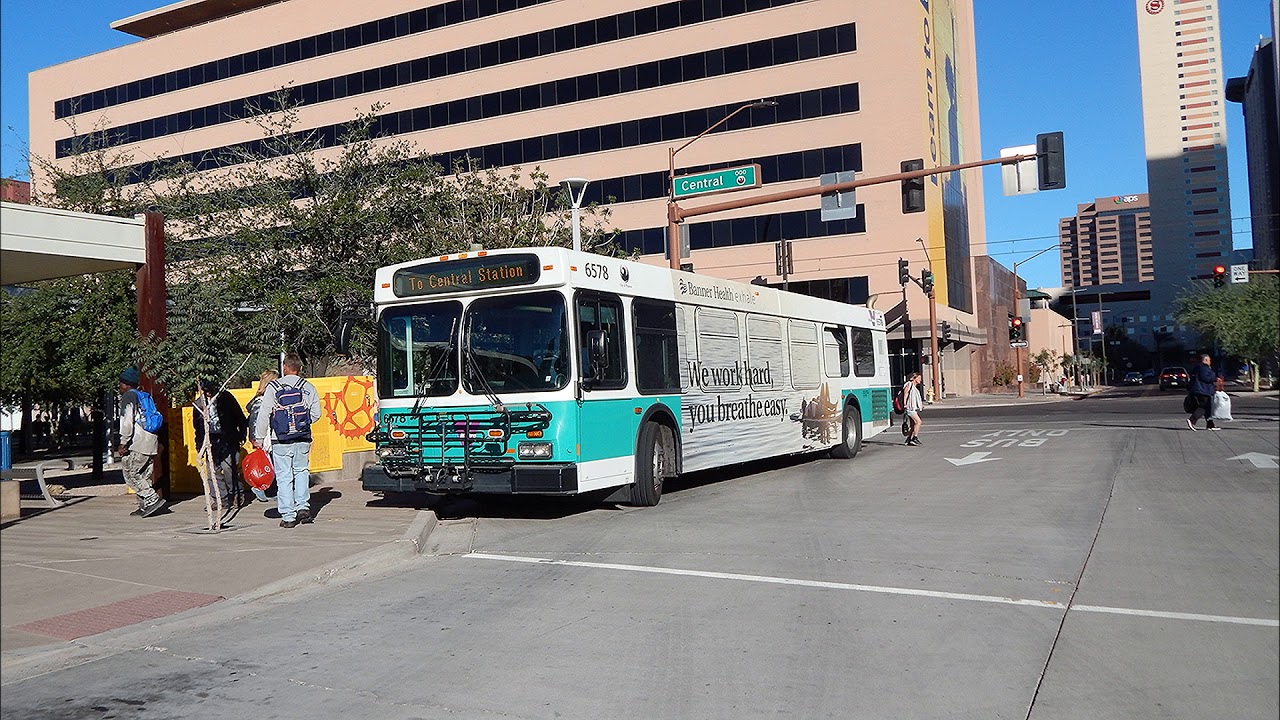 Valley Metro (Phoenix): 2007 New Flyer D40LF (Diesel) #6578 | AUDIO ...