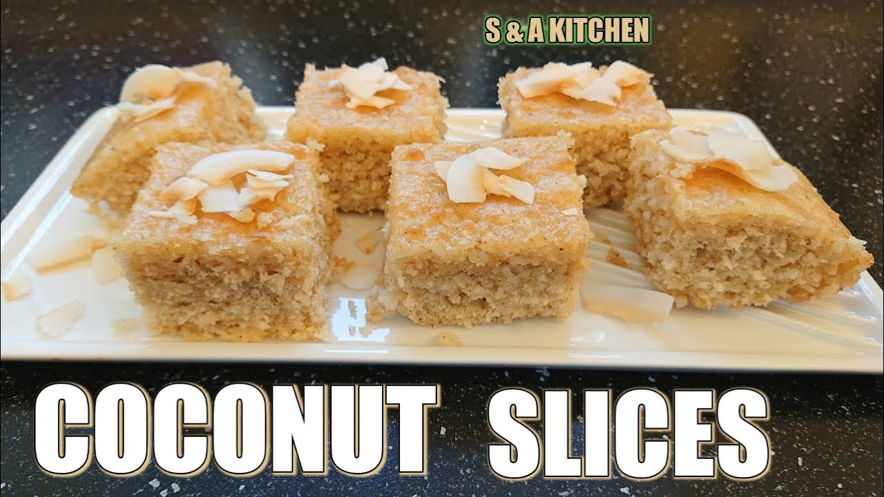 How To Make Coconut Slice Cake | Coconut Slices Cake - YouTube