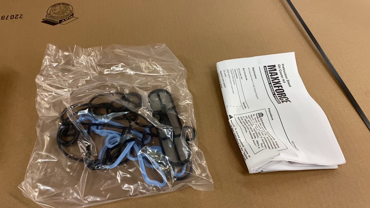 Ford 6.0 Oil Cooler Kit 3C3Z-6A642-CA - YouTube