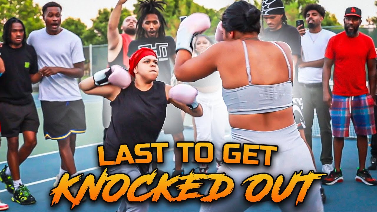 LAST TO GET KNOCKED OUT WINS $500 SACRAMENTO! *FEMALE EDITION* - YouTube