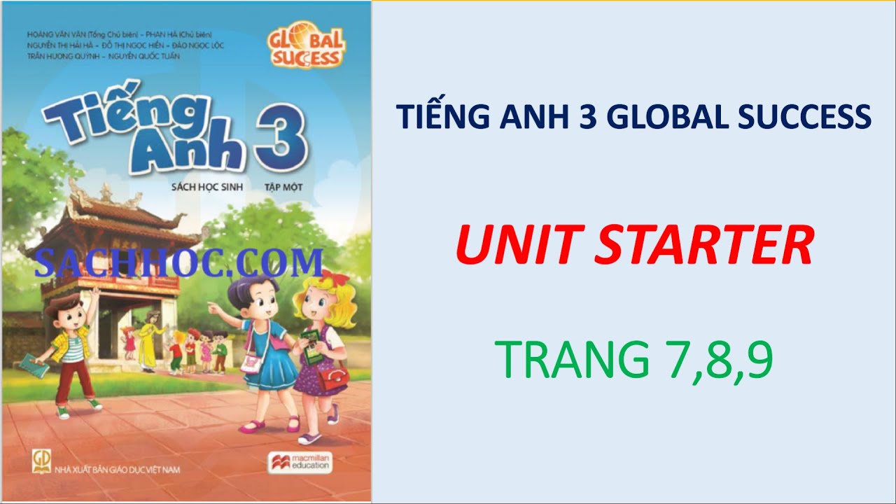 Tiếng Anh 3 Global Success - Unit Starter - Trang 7,8,9 - YouTube