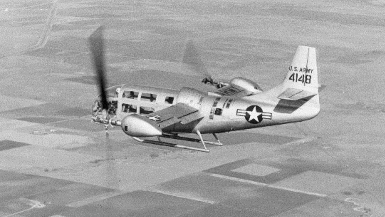 The predecessor of Bell Boeing V-22 Osprey, Bell XV-3. - YouTube