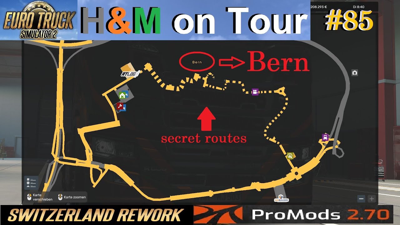 ETS2 #085 | H&M on Tour 🚛 | #SCHWEIZ | Viewpoint #BERN ALTSTADT ...