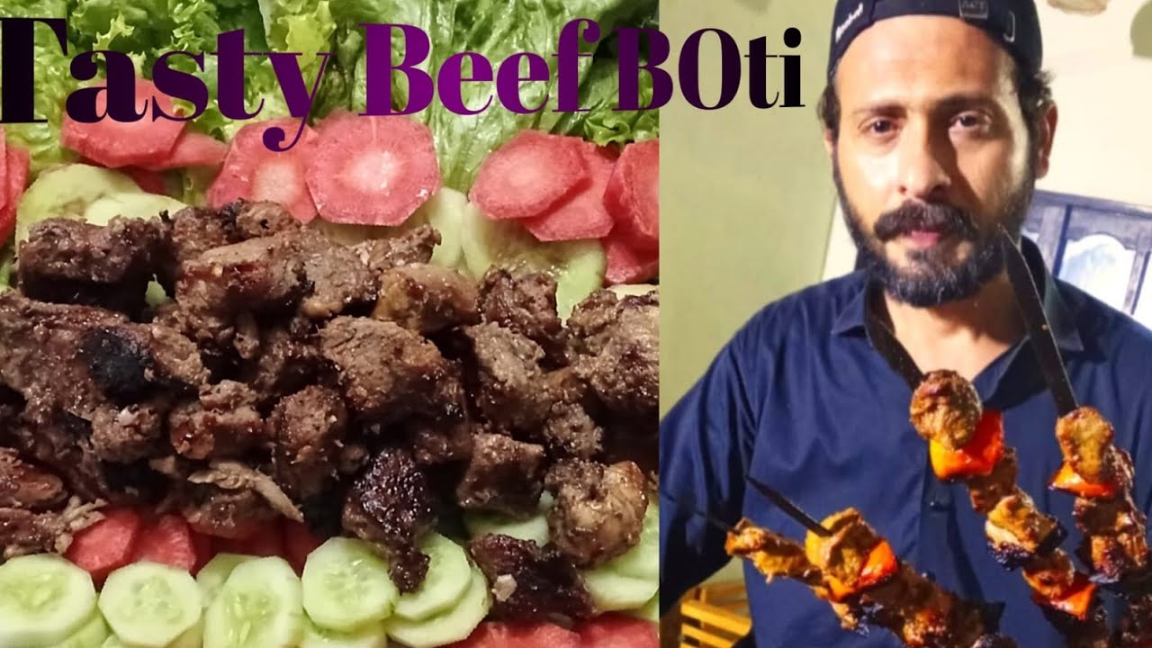 Beef Tikka BOti Recipe |Resturant Style sOft and Juicy beef BOti Recipe ...