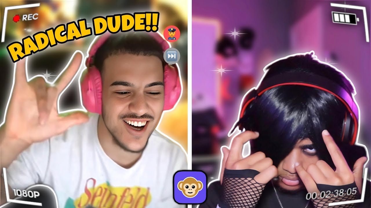 DasGasDom3 Meets Emo RIZZLER On Monkey App 😈 - YouTube