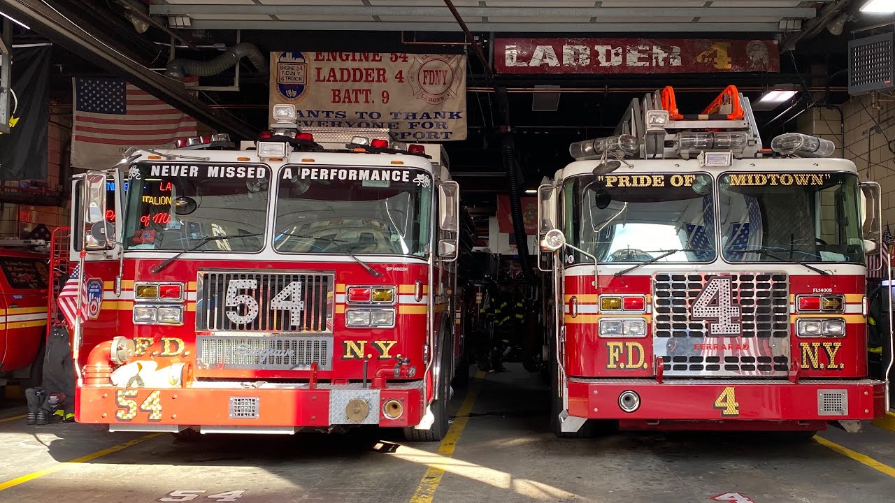 NEW YORK CITY FIRE DEPARTMENT ENGINE 54 LADDER 4 AND BATTALION 9 ...