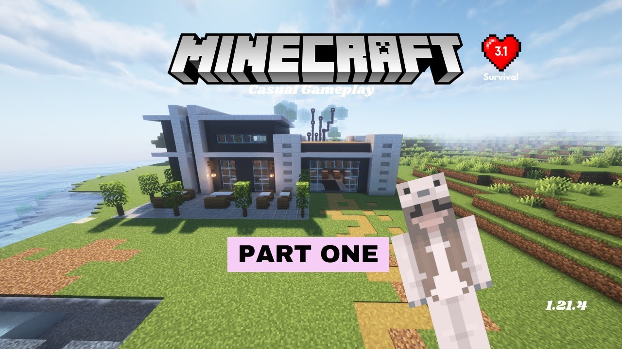 Building a Cozy cafe in Minecraft: Part1/3 - Casual Gameplay 1.21.4 ...