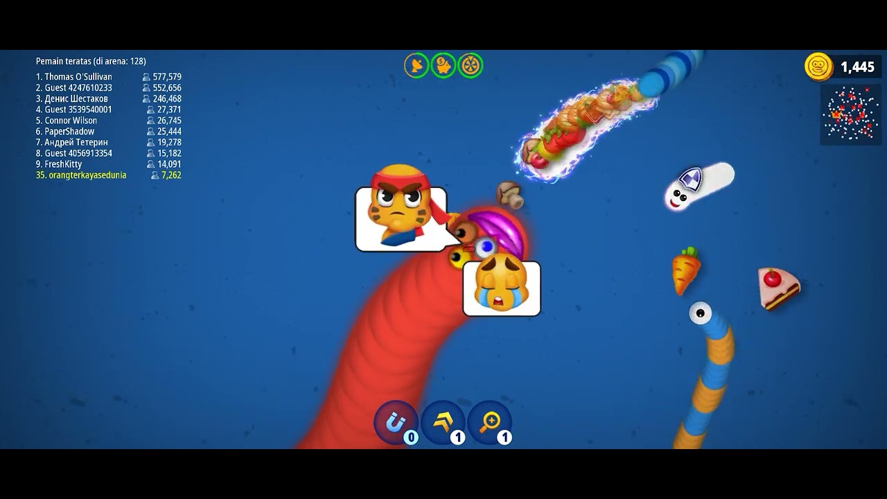 Lagi gabut jadinya kek gini/WORMS ZONE\ Maaf gk jelas...😄🐛 - YouTube