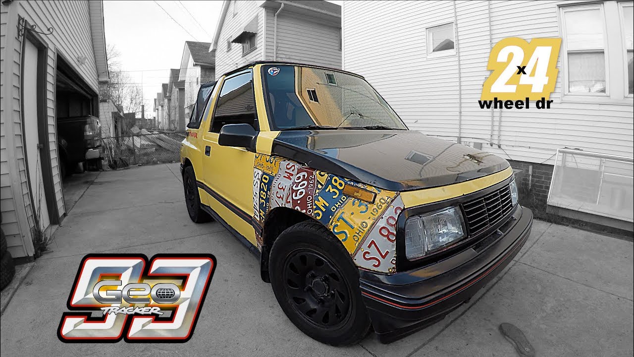 1993 Geo Tracker. - Custom Fenders 5 speed 2x4 Rag Top - YouTube