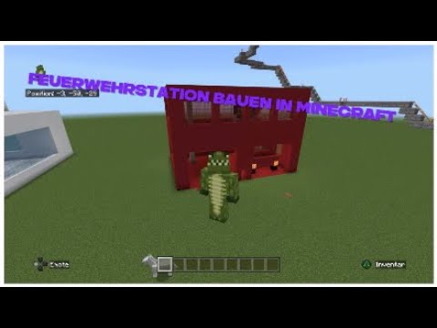 Feuerwehrstation bauen in MINECRAFT - YouTube