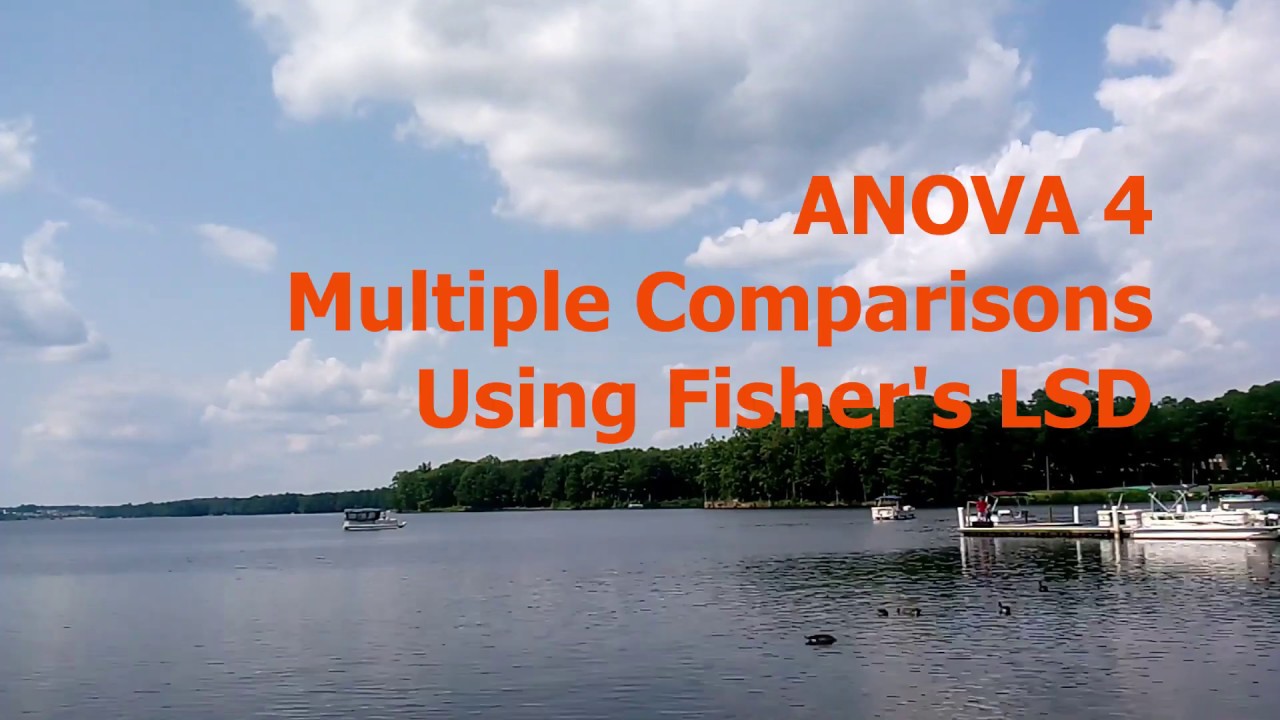 ANOVA 4 Multiple Comparisons Using Fisher's LSD - YouTube