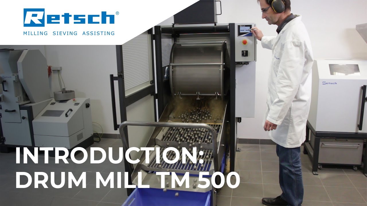 Drum Mill TM 500 - Introduction #RETSCH #drummill #laboratoryinstruments - YouTube