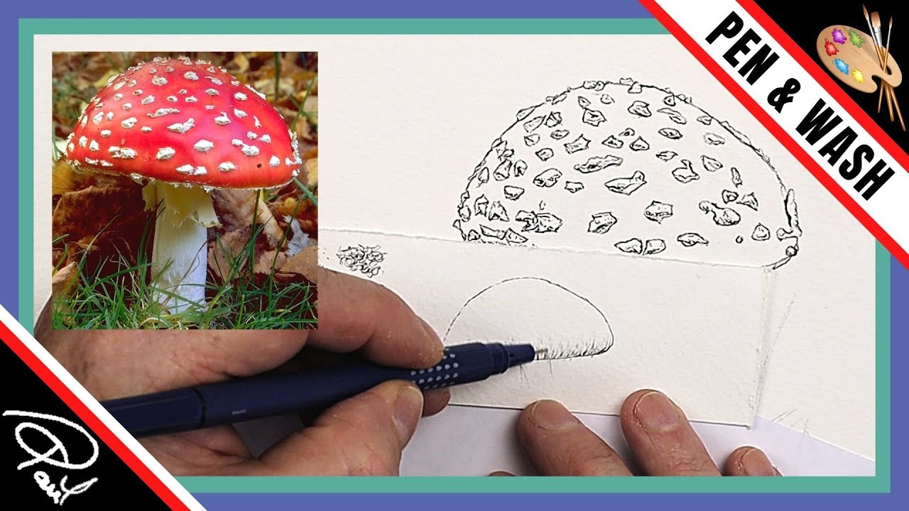 Cross-Hatching Tutorial EASY (Pen and Watercolor Wash #1) - YouTube