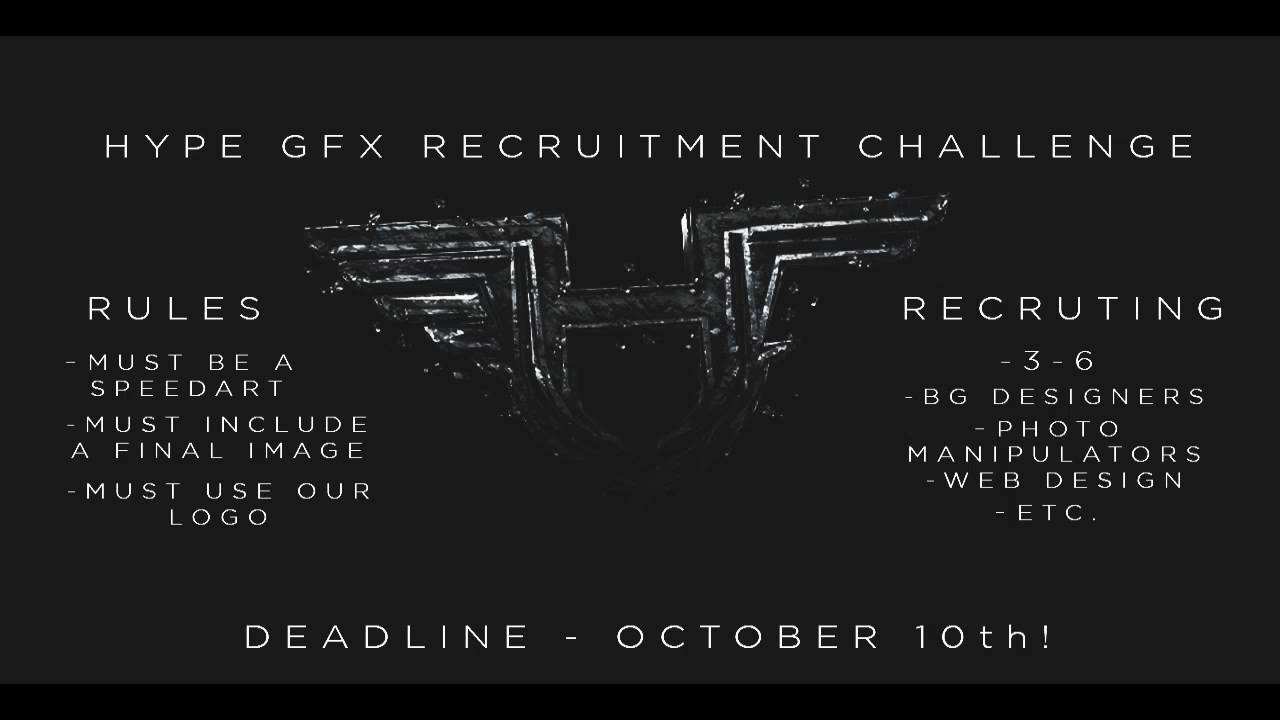 Hype GFX Recruitment Challenge! - YouTube