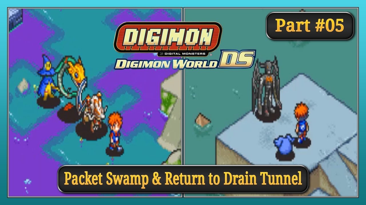 Digimon World DS – Walkthrough Part 5: Packet Swamp & Return to Drain ...