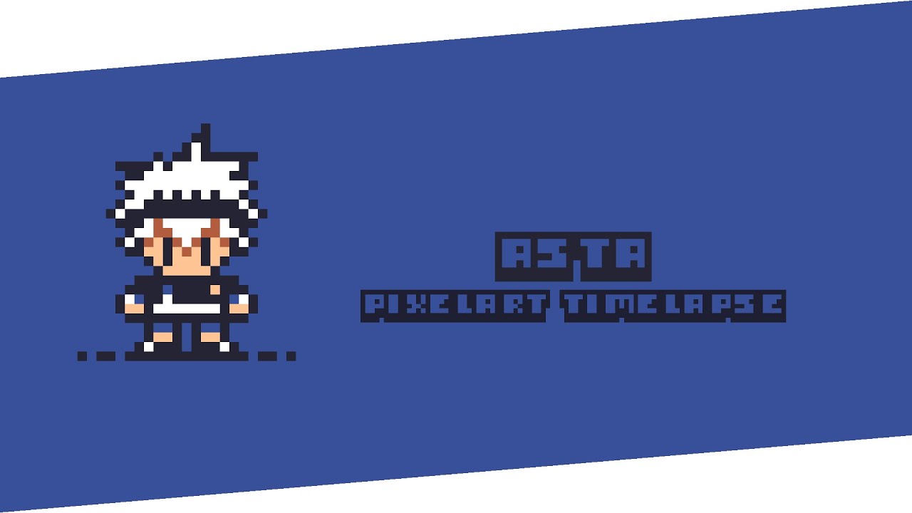 Black Clover: Asta - Pixelart Timelapse - YouTube