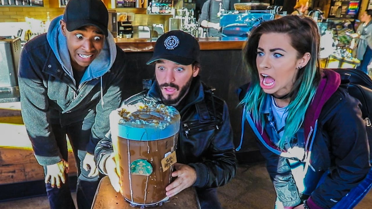 $102 STARBUCKS COFFEE!!! w/ Andie Case - YouTube