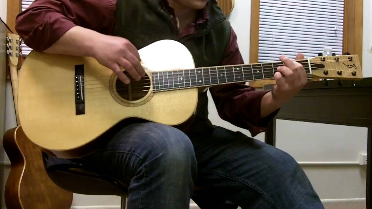 Dave Teske playing the new Charters Parlor model guitar. - YouTube