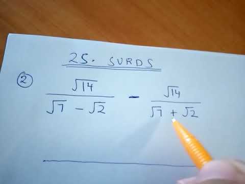 25. SURDS. Question 2. - YouTube